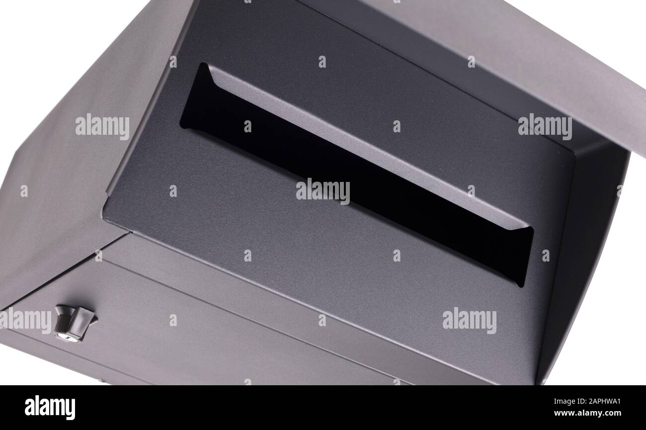 Modern letter-box isolated on a white background Stock Photo - Alamy