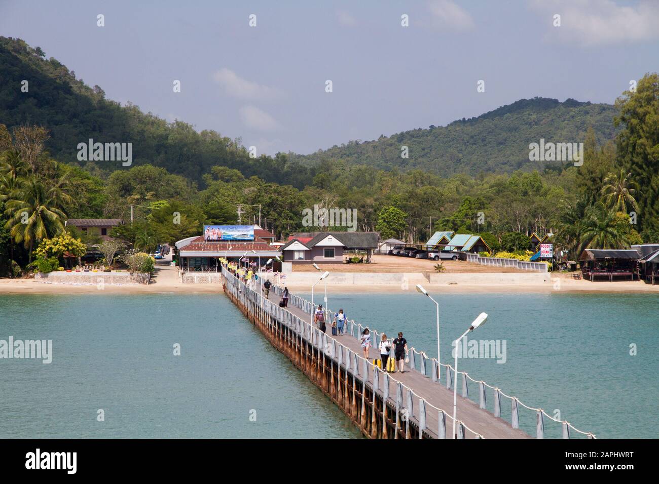 Thailand Chumphon dock Stock Photo - Alamy