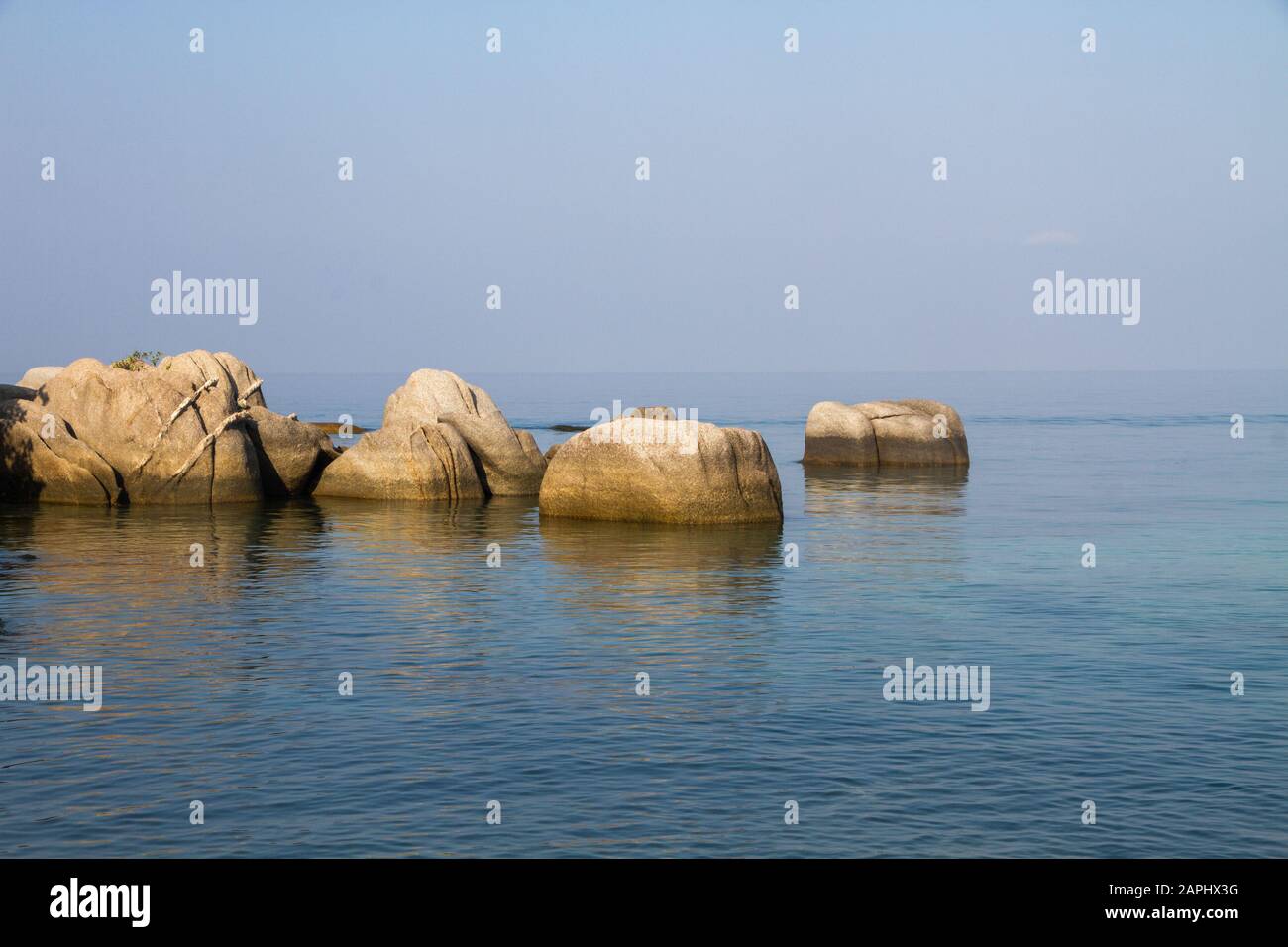 Thailand rocks on sea Stock Photo - Alamy