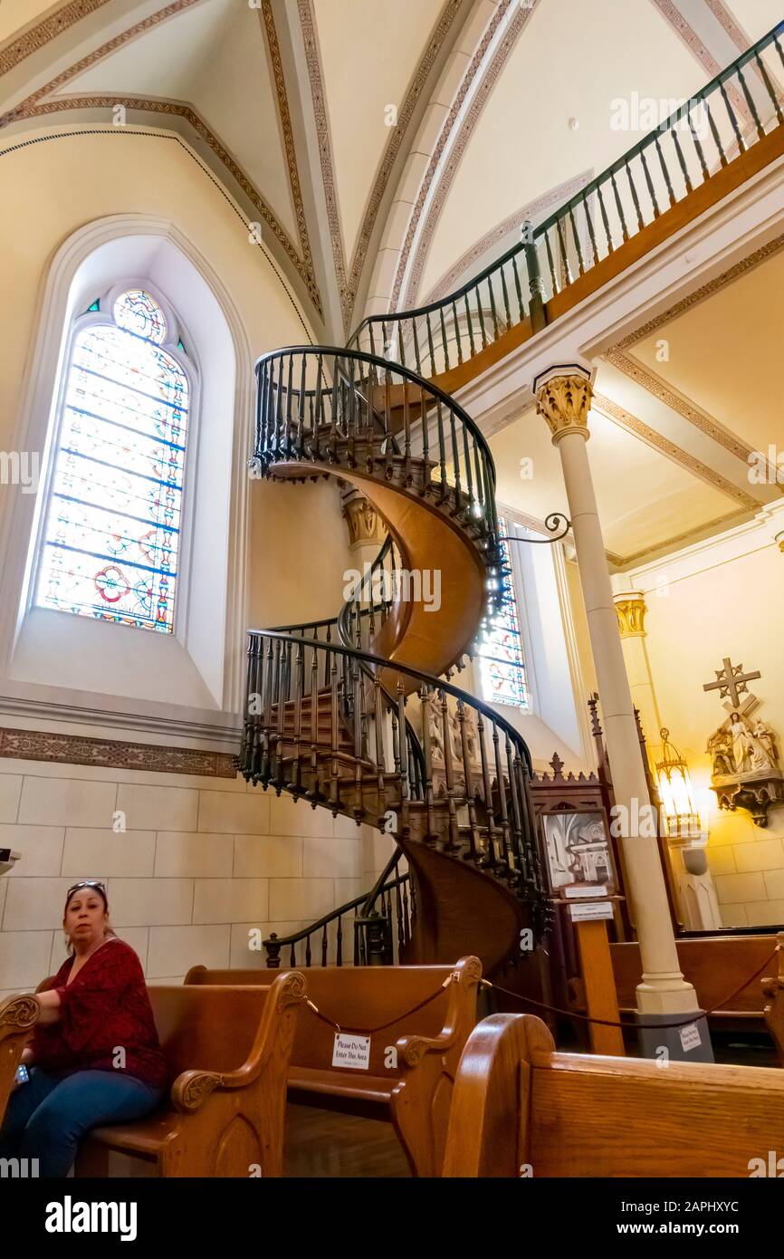 Loretto chapel santa fe staircase hi-res stock photography and images ...