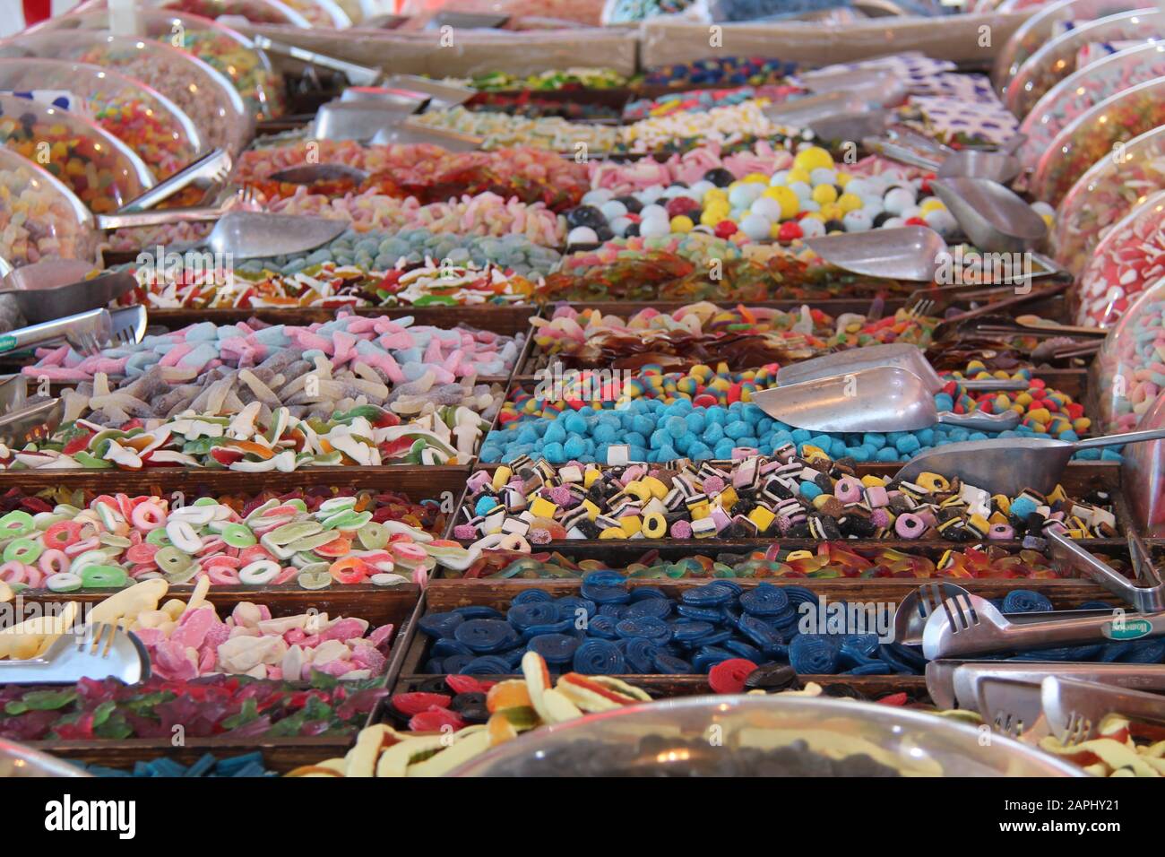 A Mix of Various Colourful Sweet Candy Treats Stock Photo - Alamy