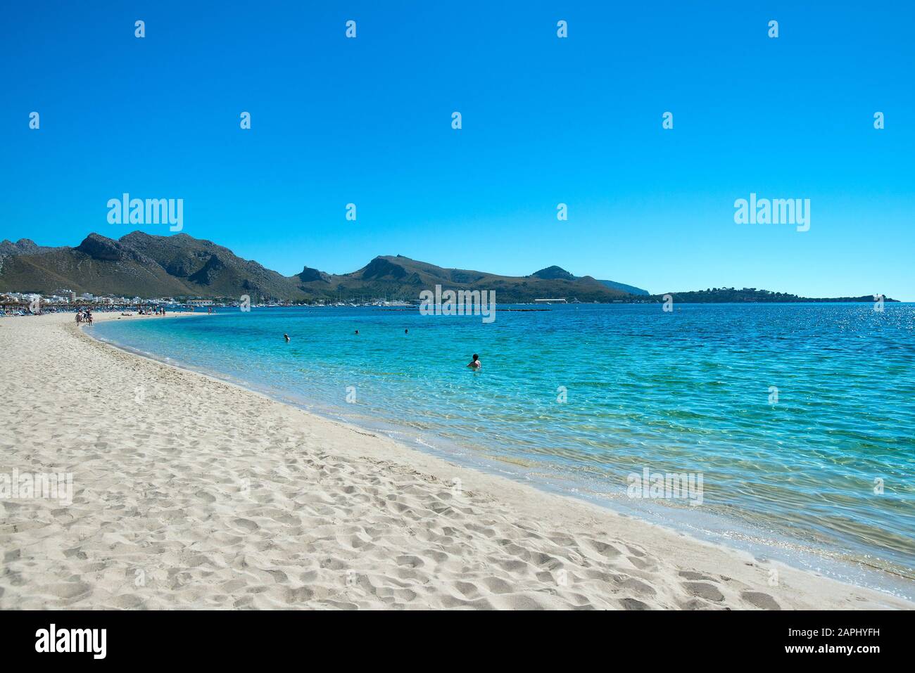Port Pollenca Beach, Mallorca, Balearics, Spain Stock Photo - Alamy