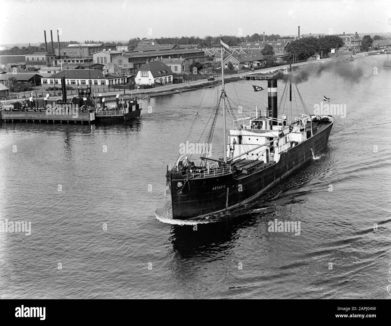 Reportage Noord-Holland Description: The SS Astarte, a German ship with ...