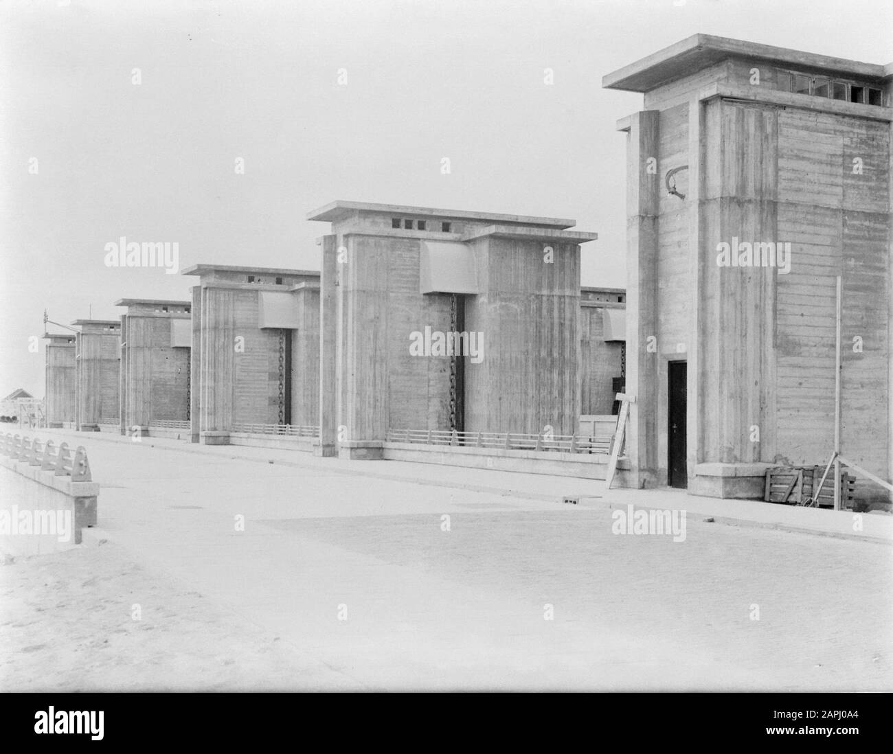 Afsluitdijk - Netherlands Description: De Stevinsluizen in Den Oever ...