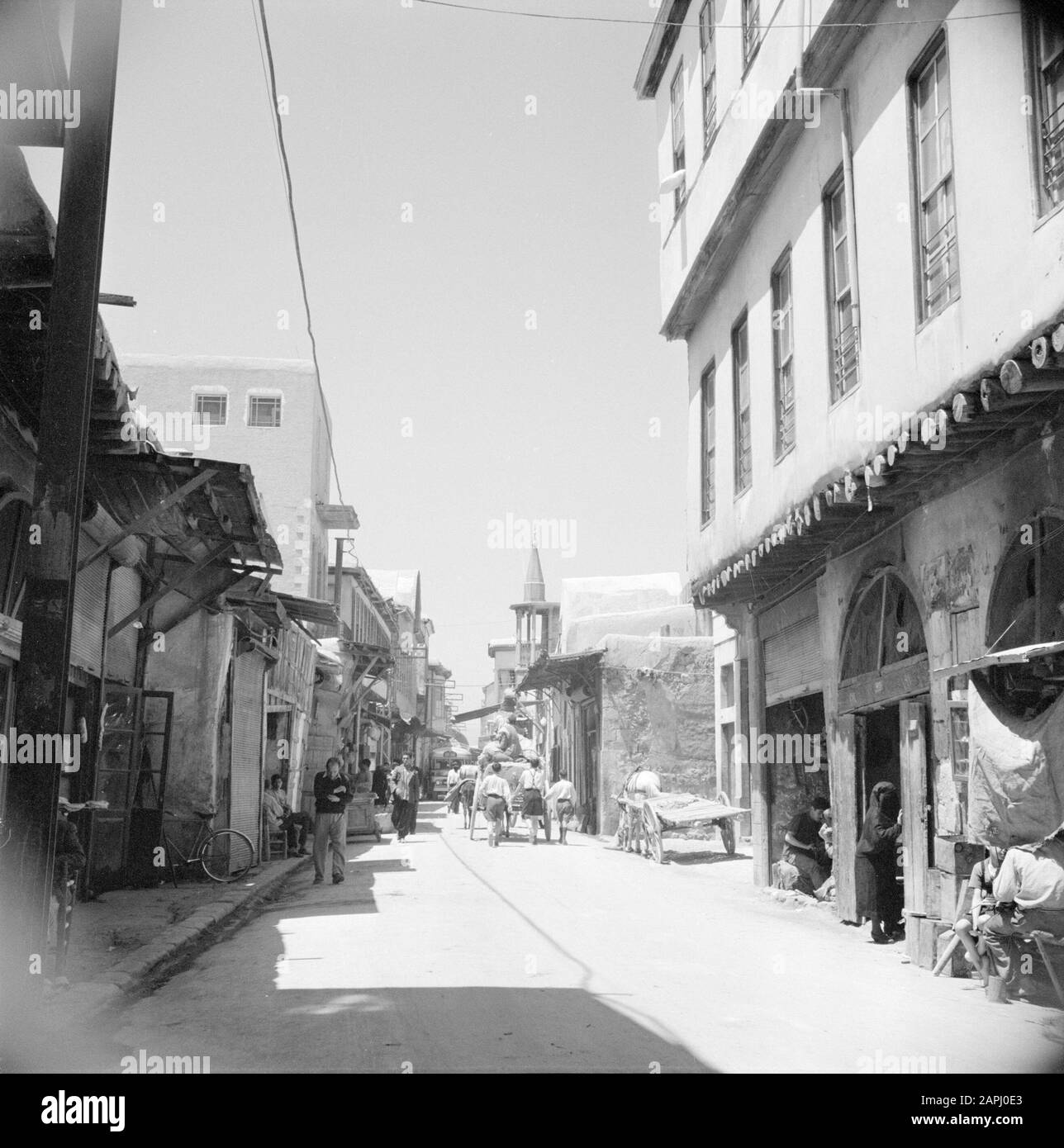 Street called straight damascus Black and White Stock Photos & Images ...