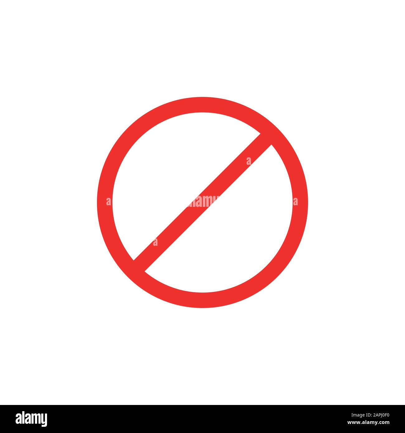 stop sign icon. no sign, red warning icon. prohibition concept. eps 10 ...