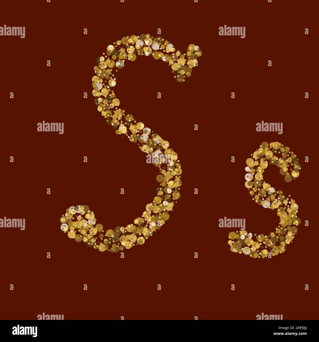 Tt golden glitter letter. Common gold idea. Crisp latin alphabet ...