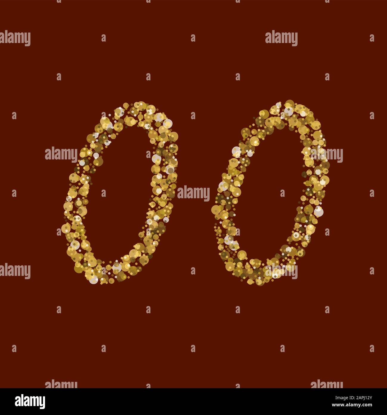 Funny gold theme. 00 golden glitter number. Breezy latin alphabet ...