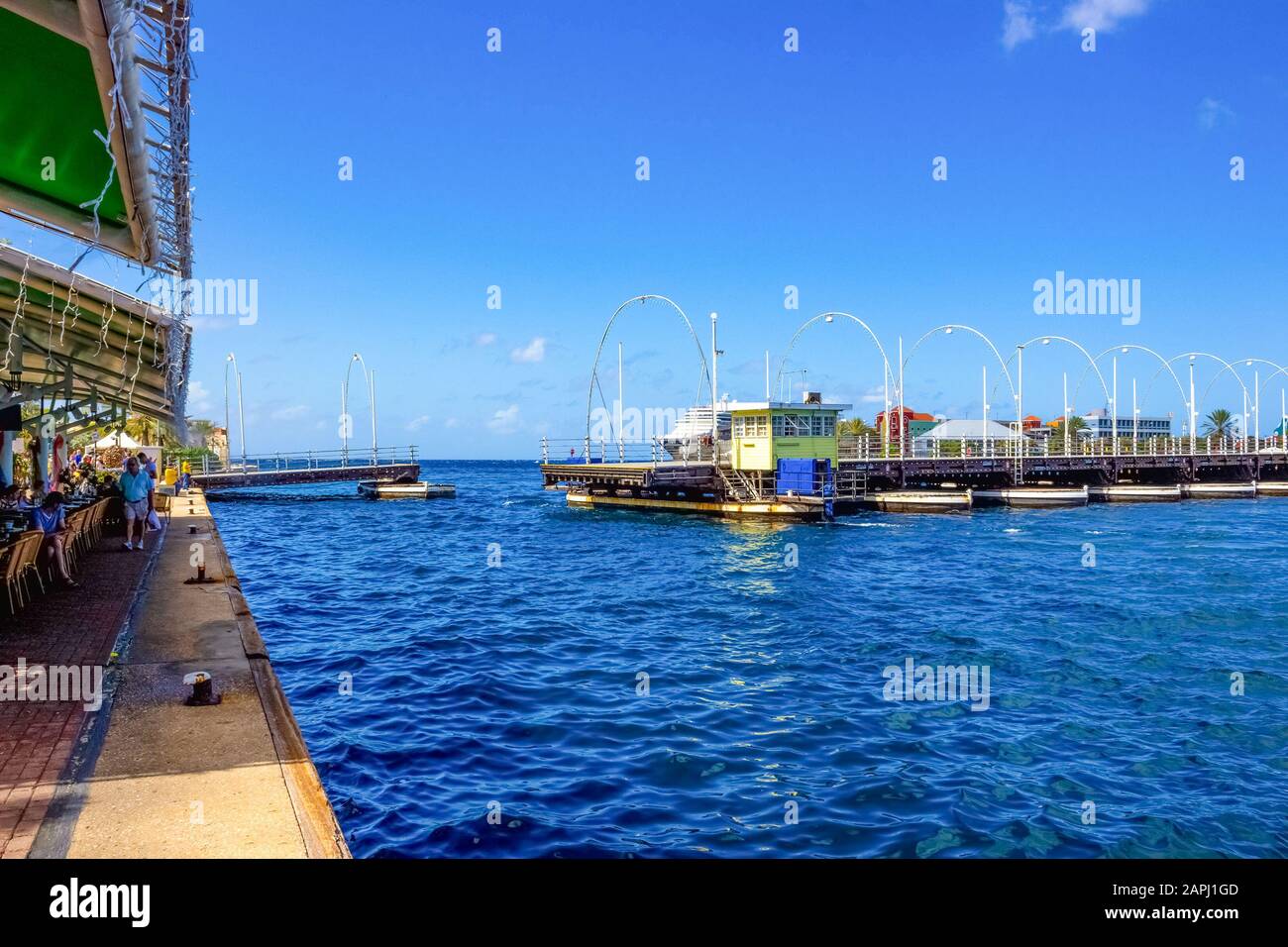Willemstad, Curacao, Netherlands - December 5, 2019: People at Queen ...