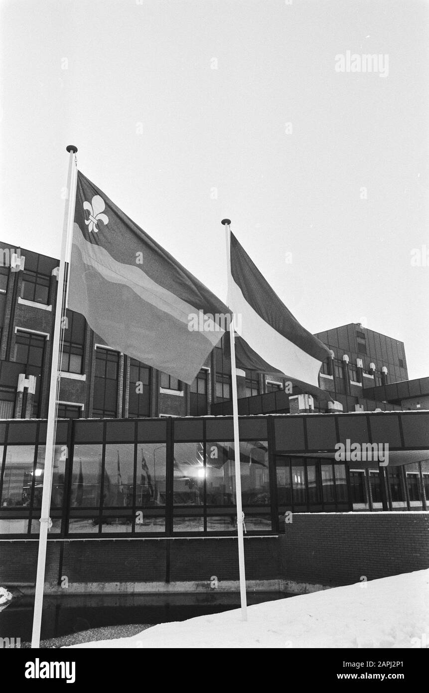Provincial flags Black and White Stock Photos & Images - Alamy