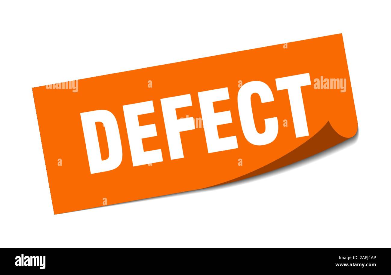 defect sticker. defect square sign. defect. peeler Stock Vector Image ...
