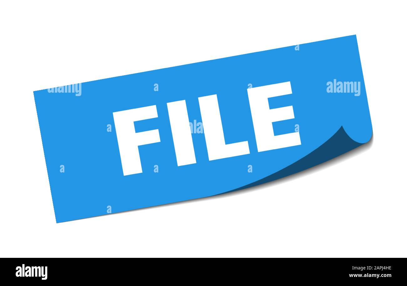 file sticker. file square sign. file. peeler Stock Vector Image & Art ...