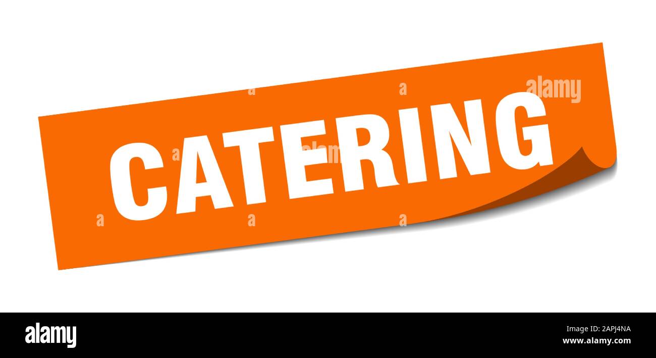 catering sticker. catering square sign. catering. peeler Stock Vector ...