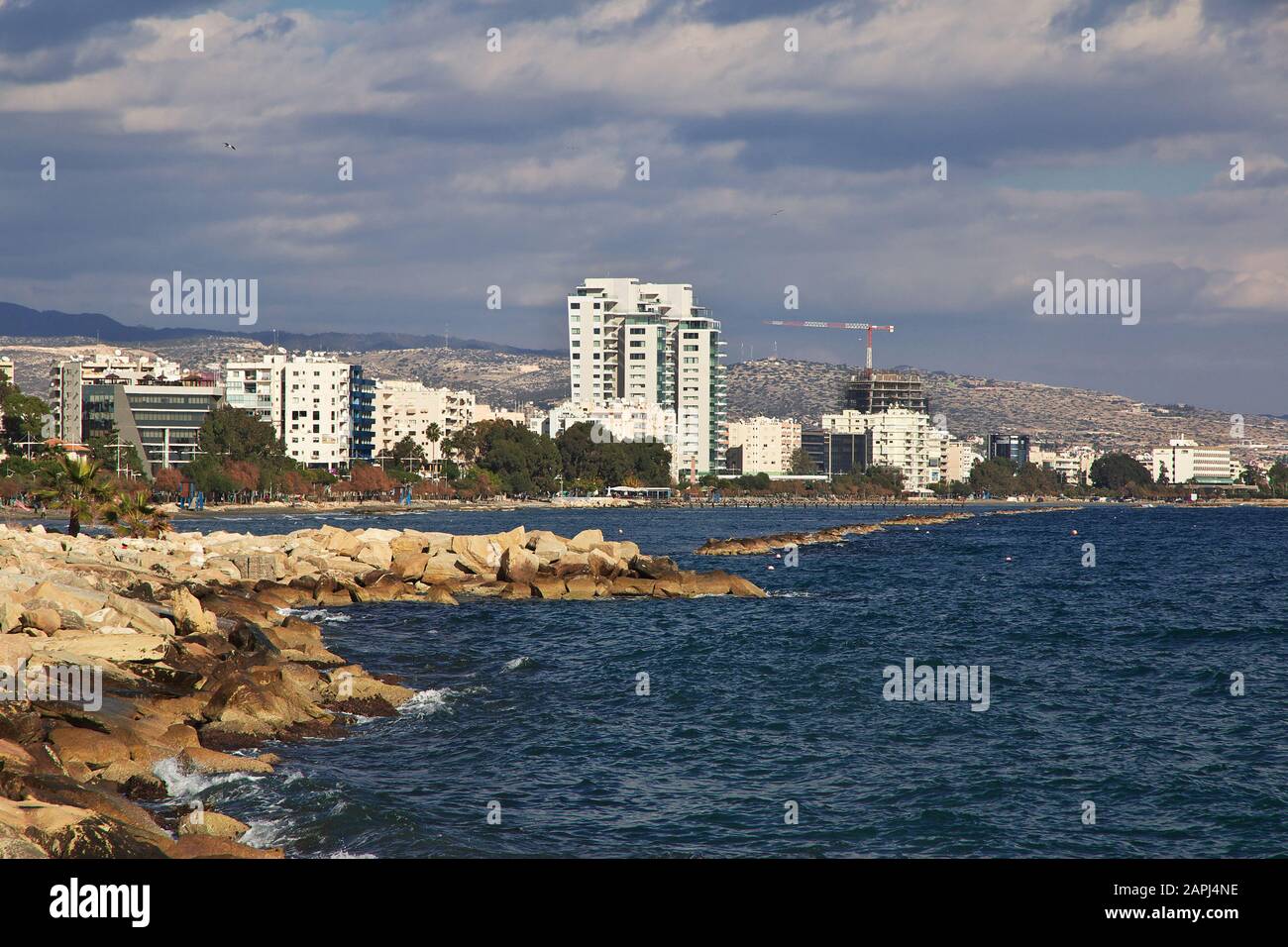 Limassol/Cyprus - 03 Jan 2016: The waterfront in Limassol, Cyprus Stock ...