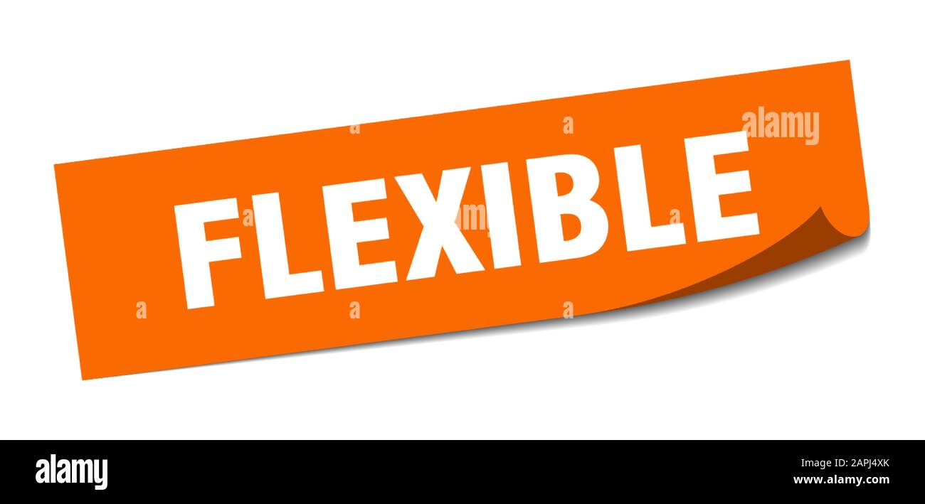 flexible sticker. flexible square sign. flexible. peeler Stock Vector ...