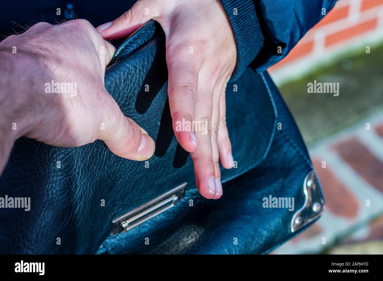 Handbag safety hi-res stock photography and images - Alamy