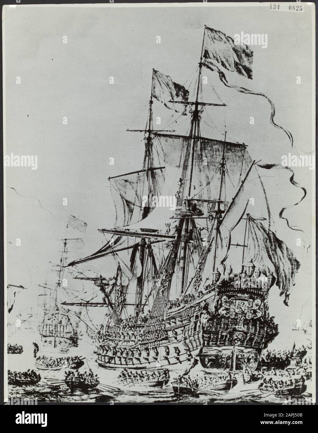 De Seven Provinces, flagship of Admiral Michiel de Ruyter Date: undated ...
