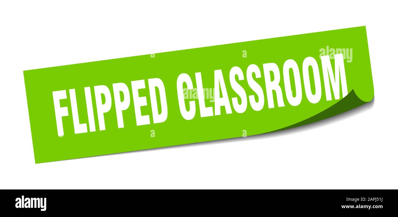 flipped classroom sticker. flipped classroom square sign. flipped ...