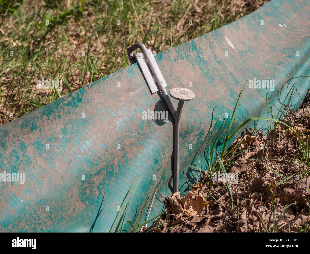 frog protection fence Stock Photo - Alamy