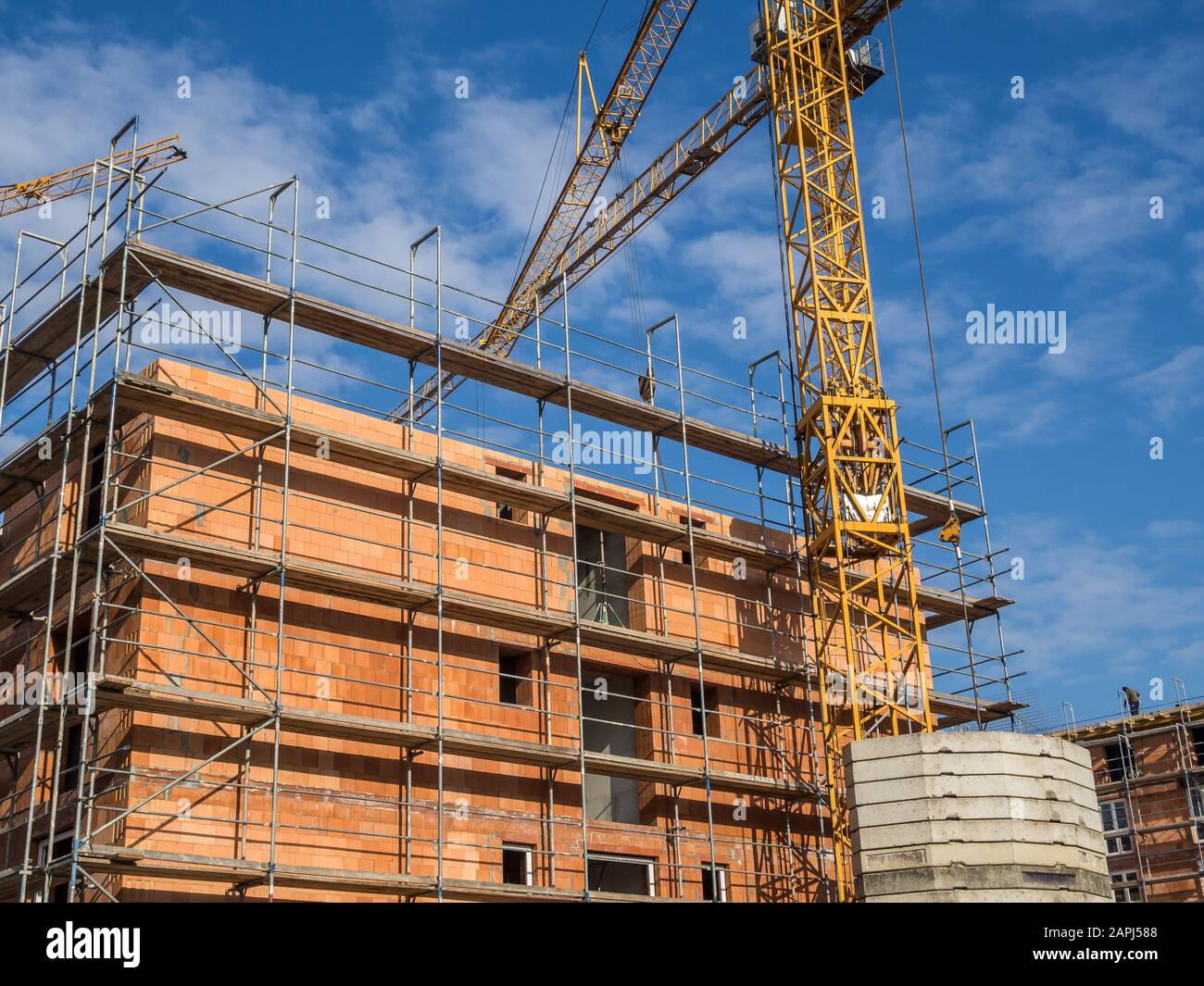 Large construction site in the city Stock Photo - Alamy