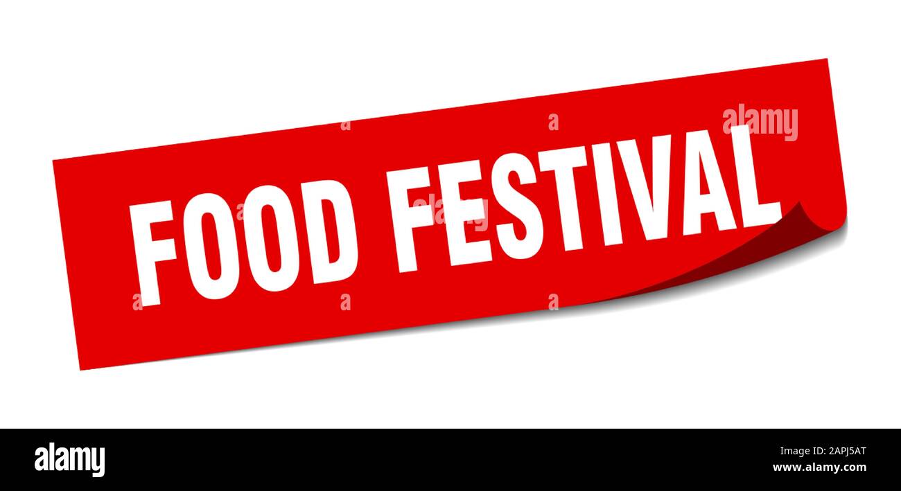 food festival sticker. food festival square sign. food festival. peeler ...