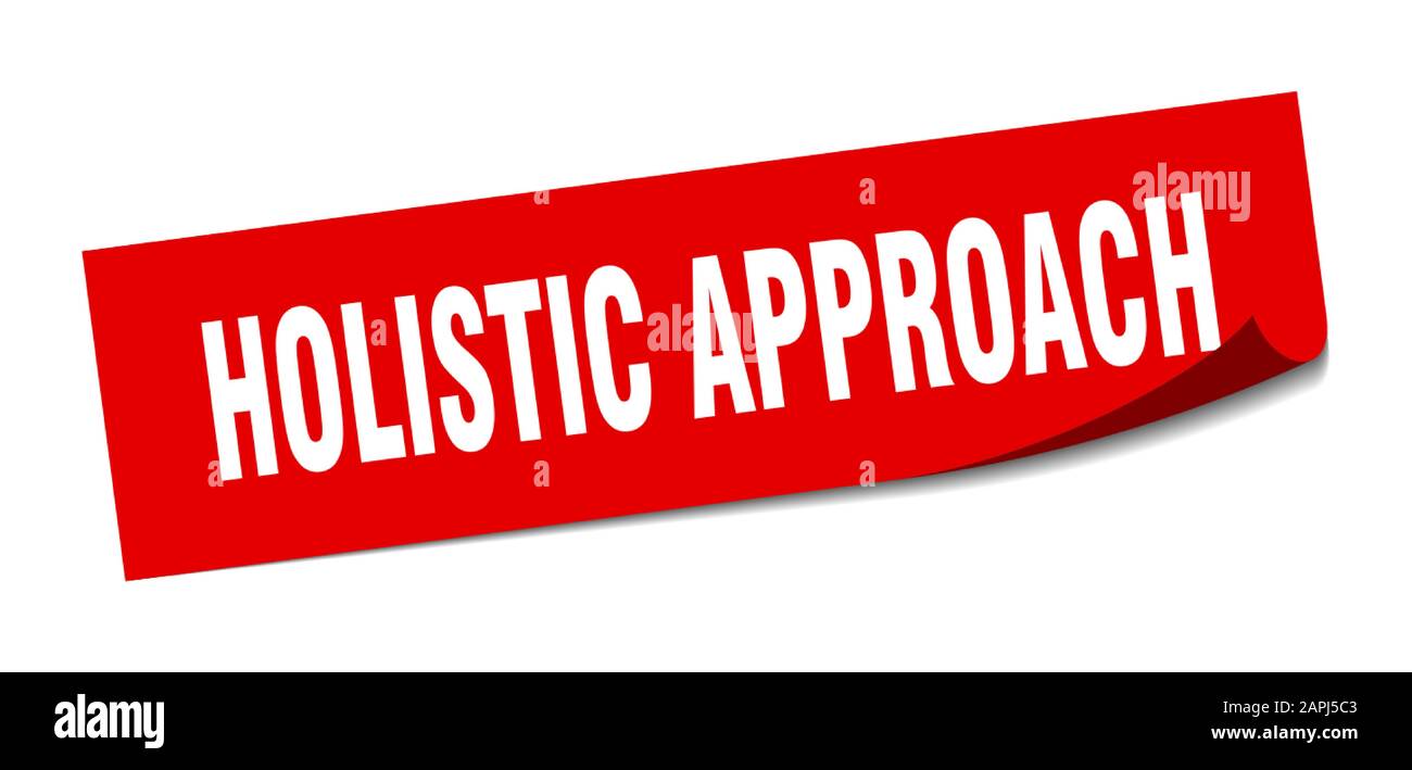 holistic approach sticker. holistic approach square sign. holistic ...