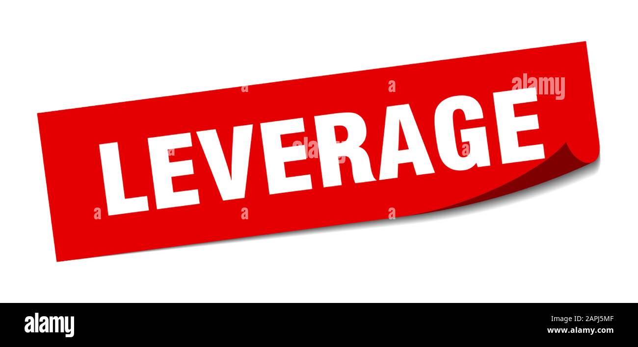leverage sticker. leverage square sign. leverage. peeler Stock Vector Image & Art - Alamy
