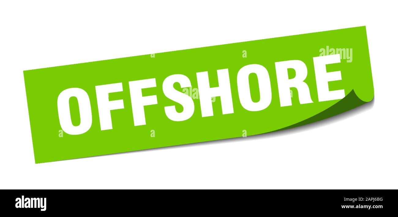 offshore sticker. offshore square sign. offshore. peeler Stock Vector ...