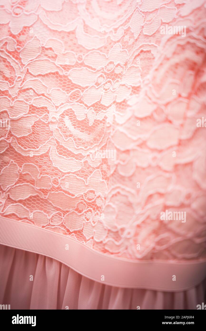 Pink laced dress hi-res stock photography and images - Alamy