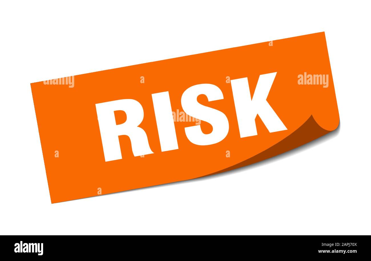 risk sticker. risk square sign. risk. peeler Stock Vector Image & Art ...