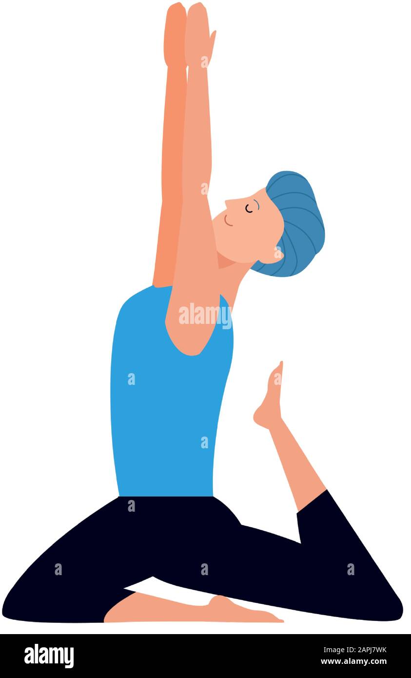 Young yogi Stock Vector Images - Alamy