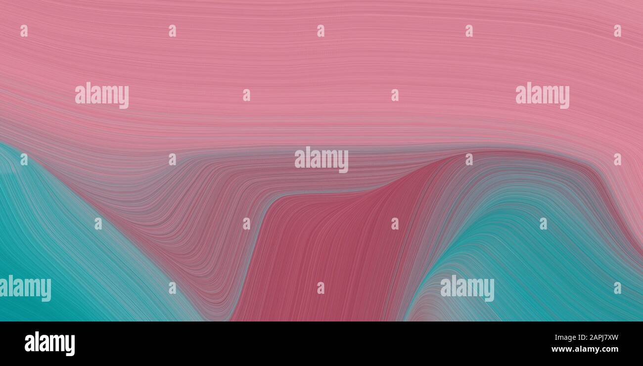 graphic design background with abstract waves illustration with rosy ...
