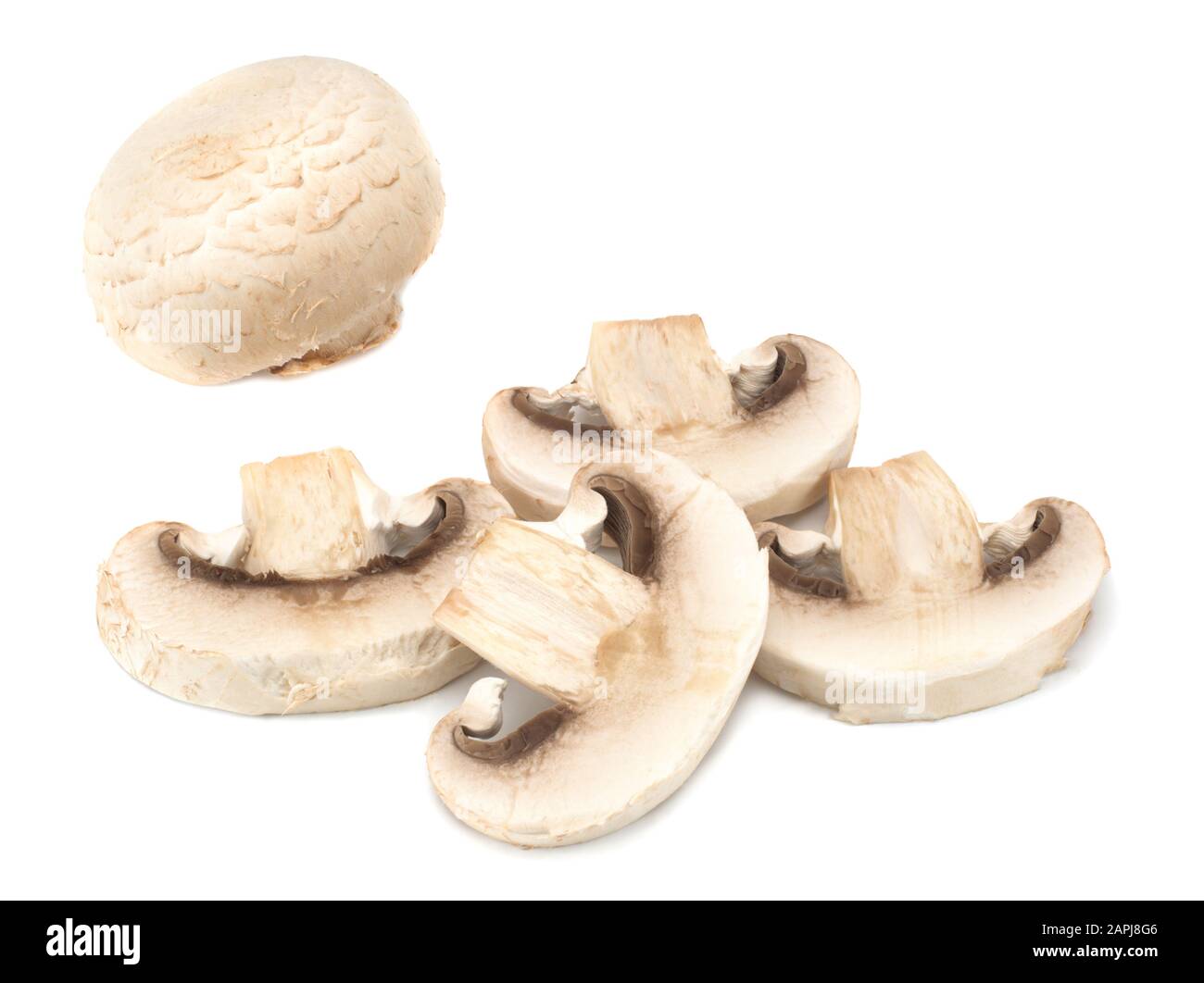 Raw champignon mushroom slices hi-res stock photography and images - Alamy