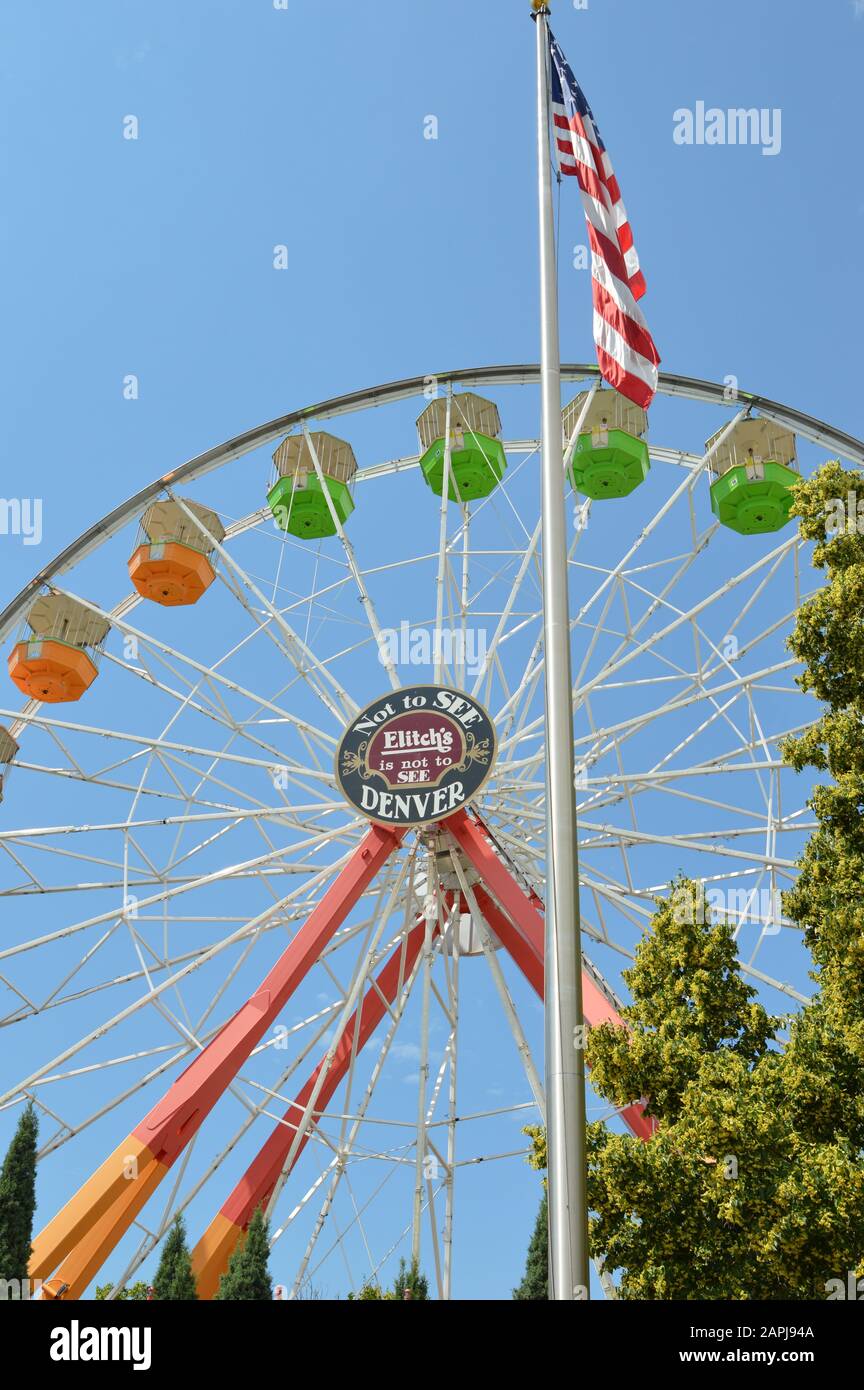 Amusement park fun in the Colorado summer, USA Stock Photo - Alamy