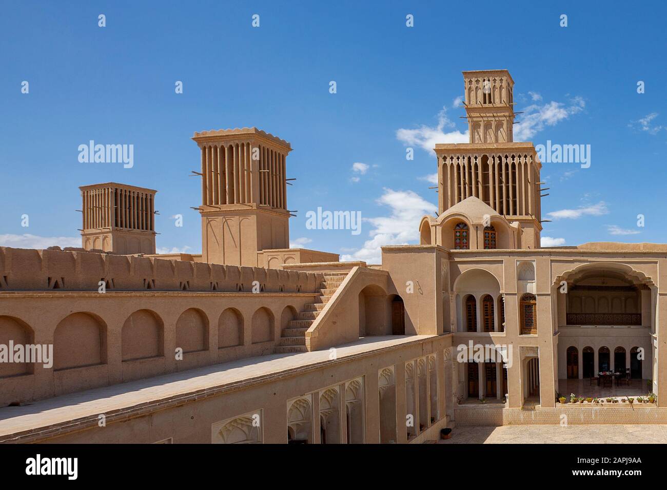 Historical house with wind towers in Abarkuh, Iran Stock Photo - Alamy