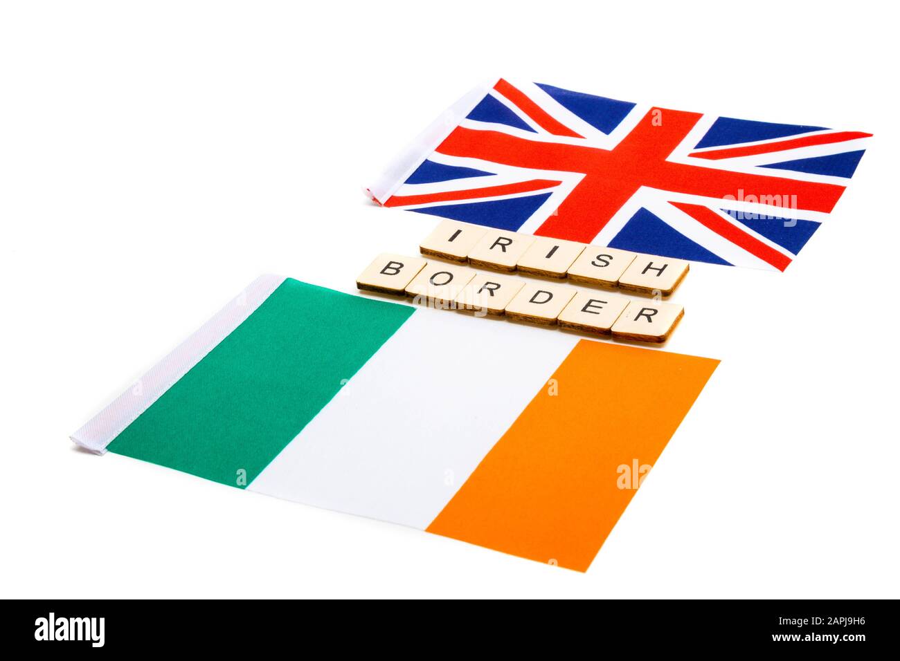 The national flag of the United Kingdom and the Republic of Ireland on ...