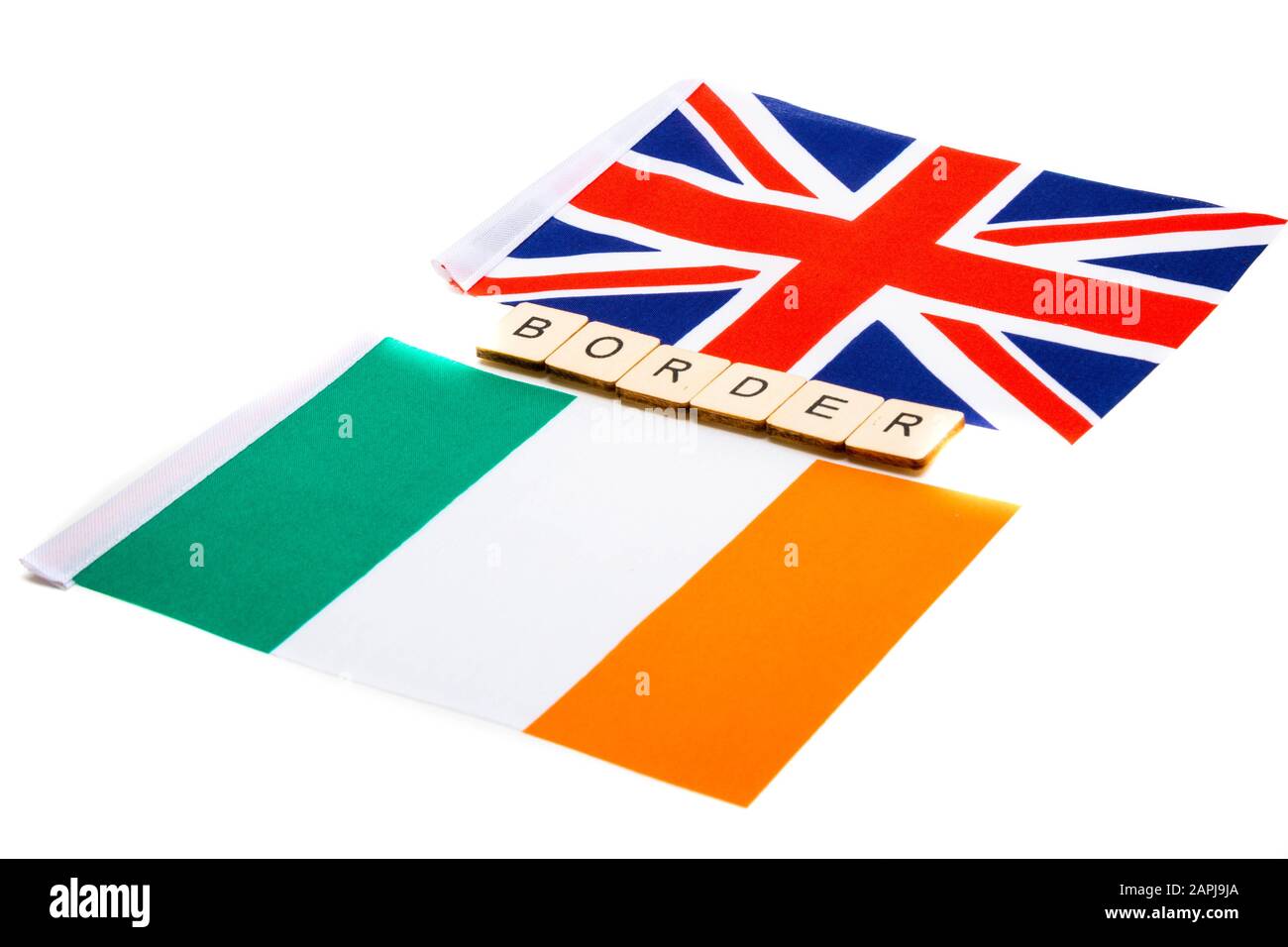 The national flag of the United Kingdom and the Republic of Ireland on ...