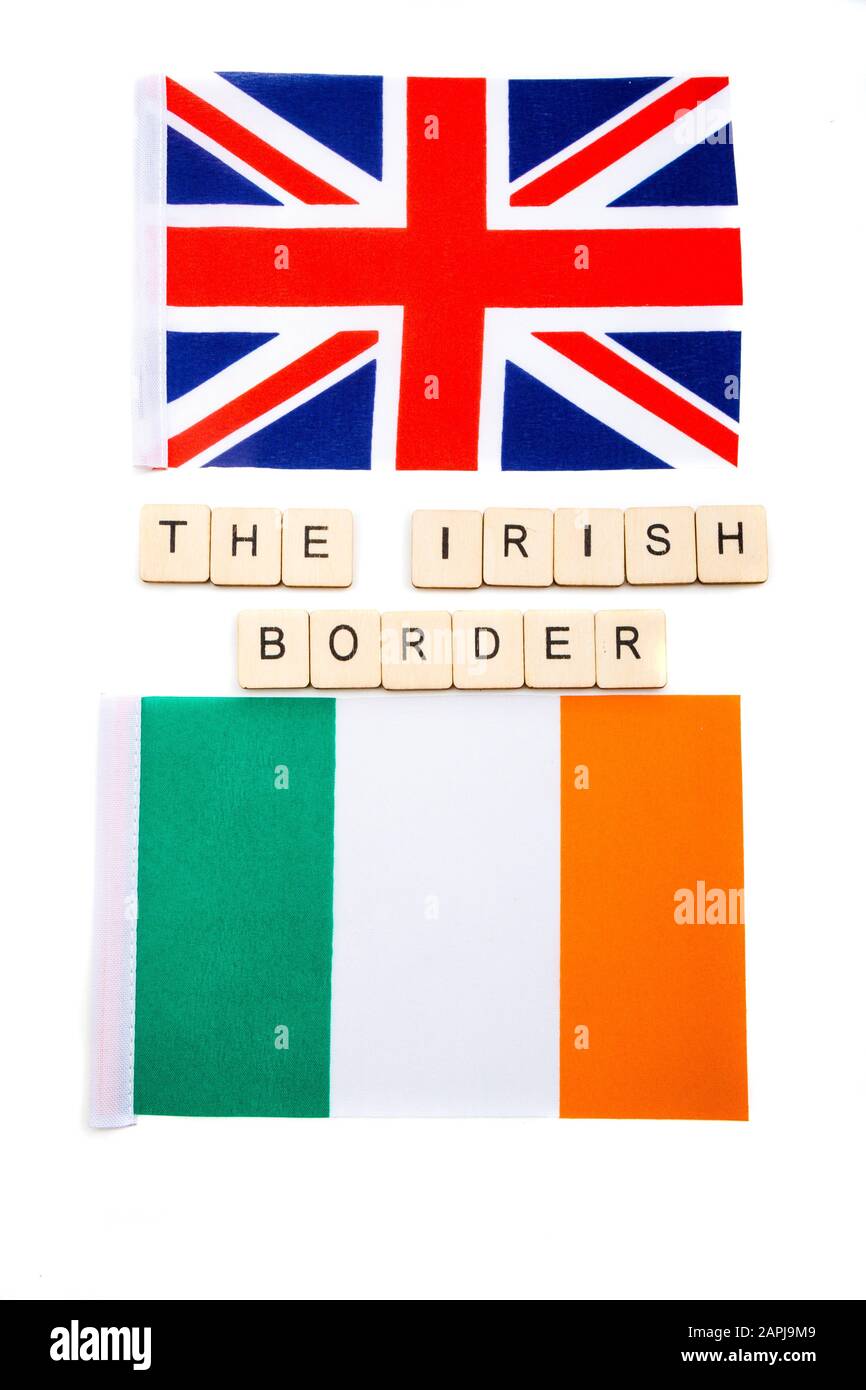 The national flag of the United Kingdom and the Republic of Ireland on ...