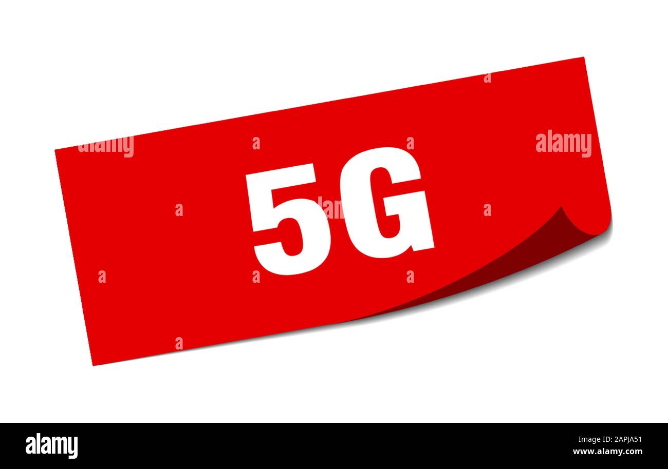 5g sticker. 5g square sign. 5g. peeler Stock Vector Image & Art - Alamy