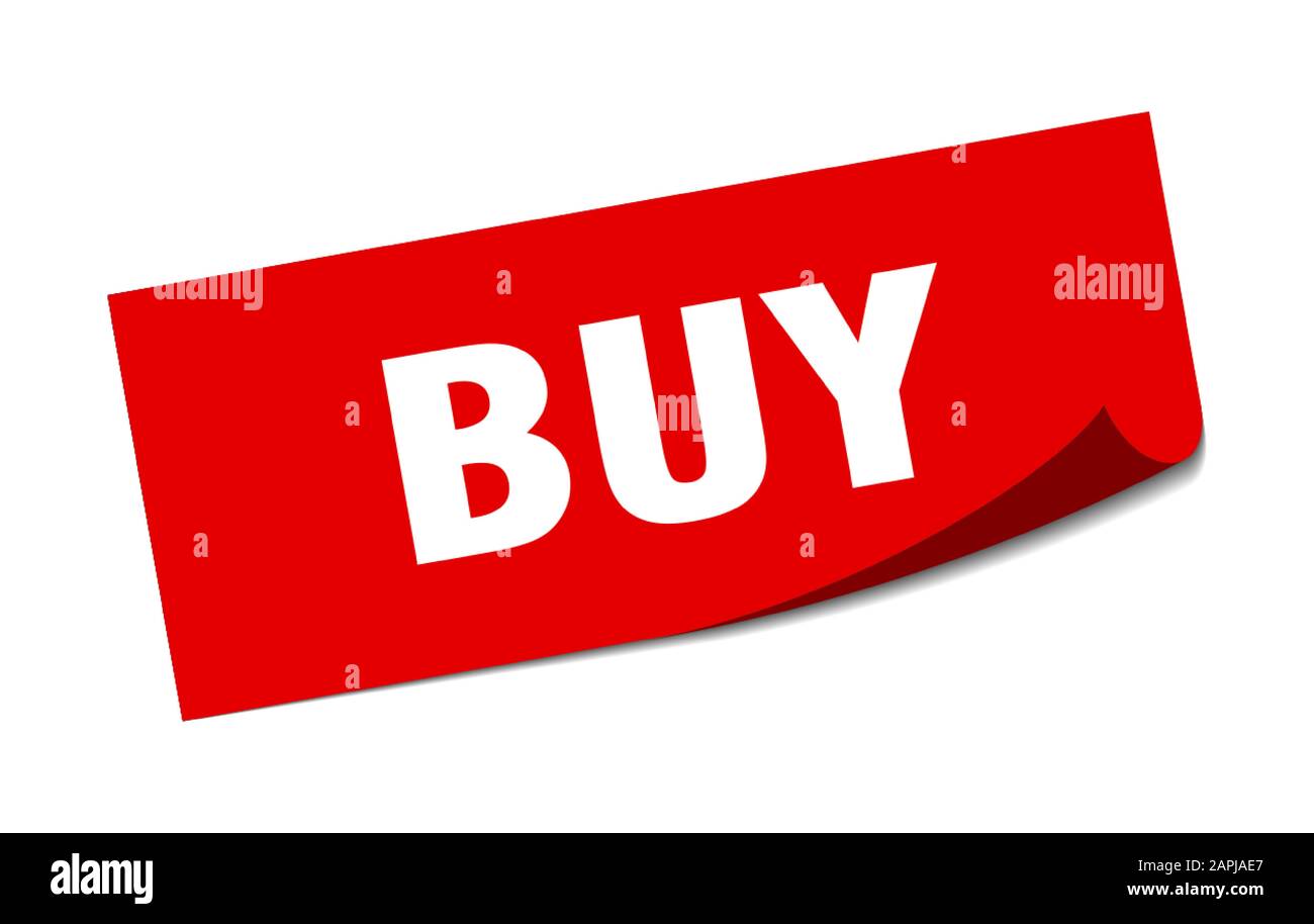 buy sticker. buy square sign. buy. peeler Stock Vector Image & Art - Alamy