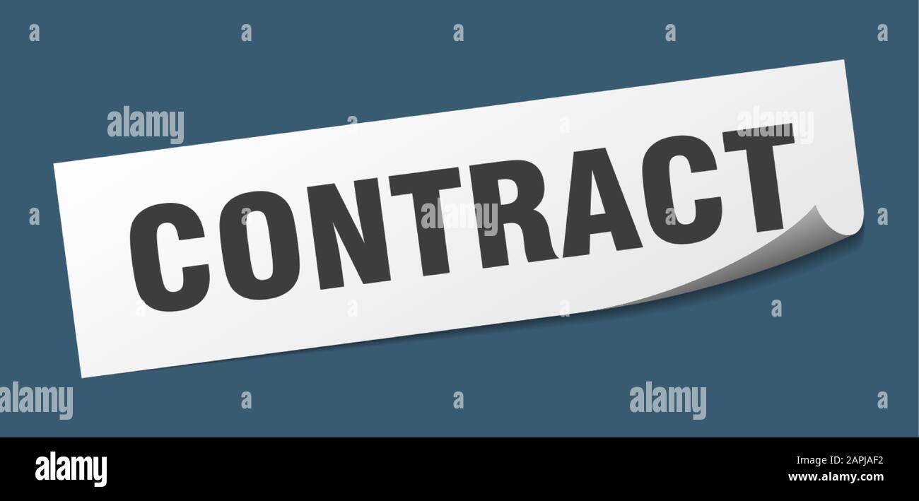 Contract sticker square sign hi-res stock photography and images - Alamy