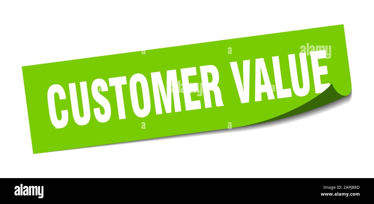 customer value sticker. customer value square sign. customer value. peeler Stock Vector Image ...
