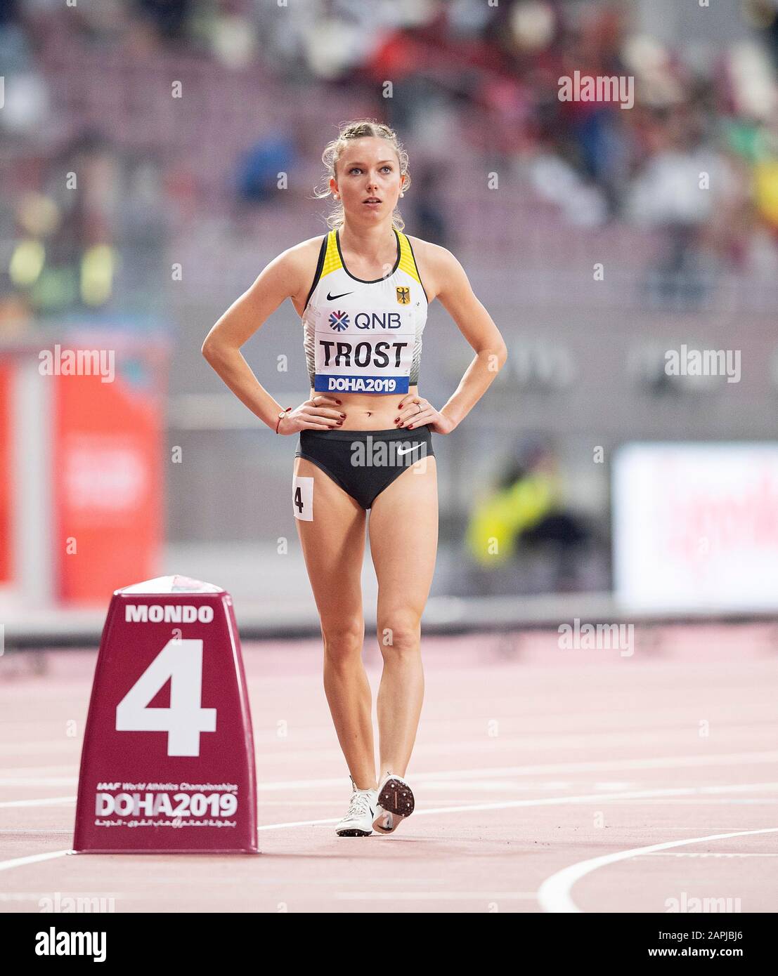 Katharina TROST (Germany). Women's 800m, Round 1, Heat 3, on September ...