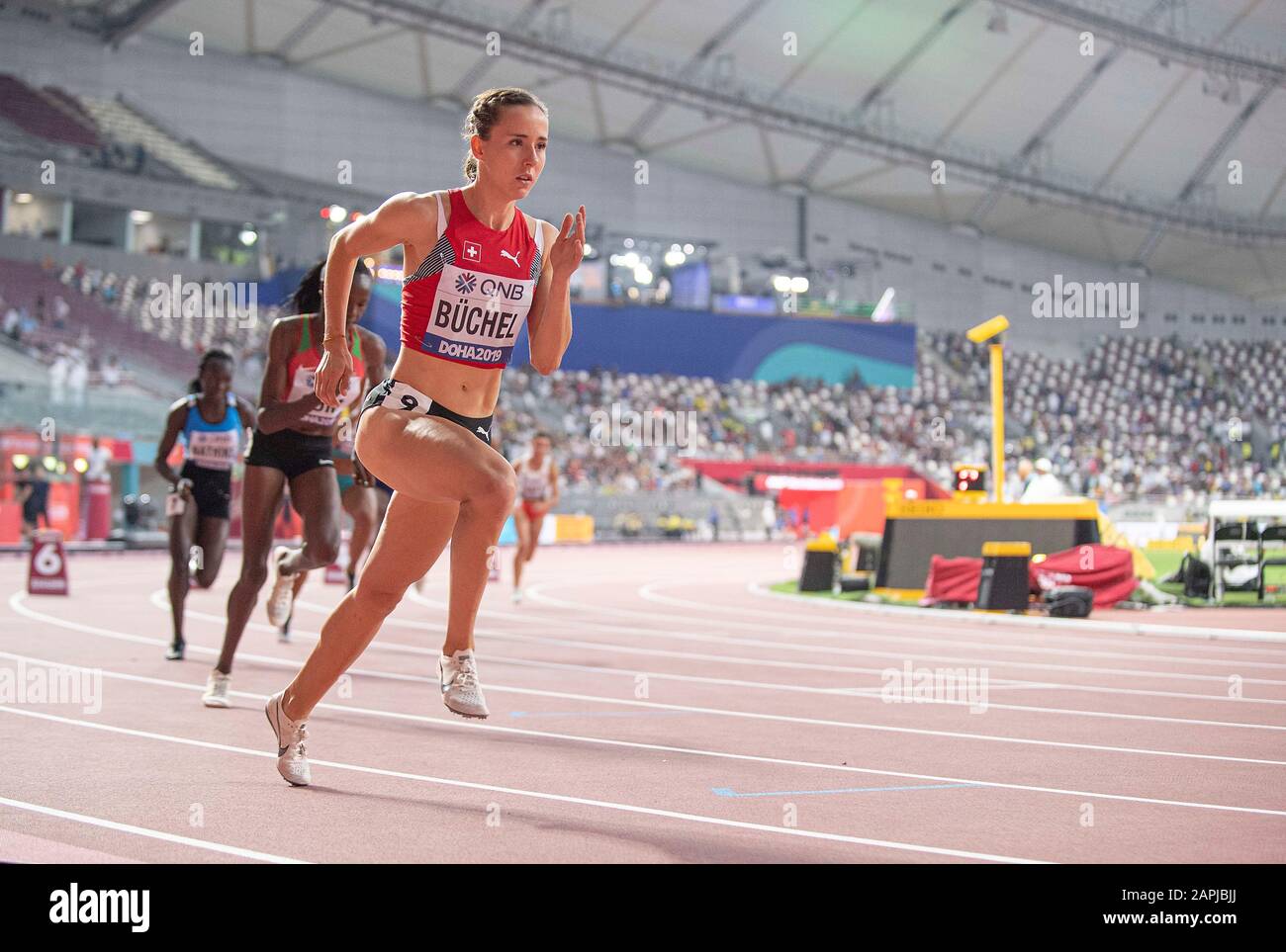 Selina BUECHEL (BÃ chel) (SUI) action, women's 800m start, Round 1 ...