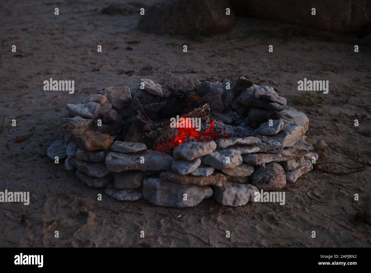 Hot water beach campsite hi-res stock photography and images - Alamy
