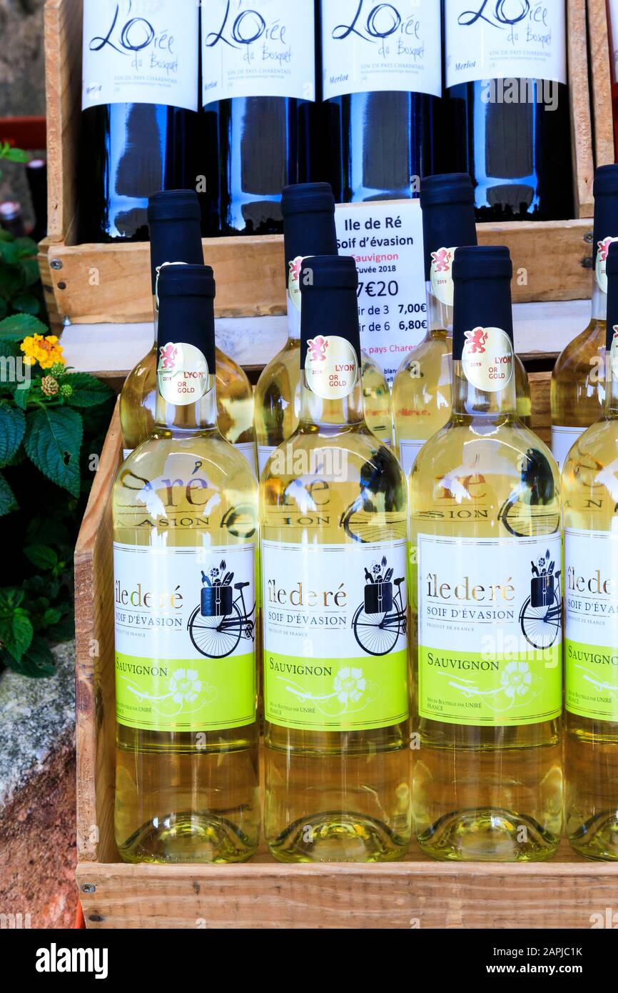 Ile de Re Wine, France Stock Photo - Alamy