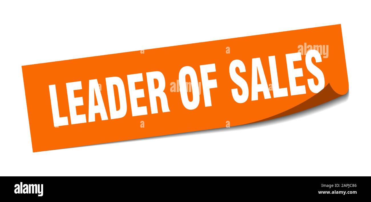 leader of sales sticker. leader of sales square sign. leader of sales ...
