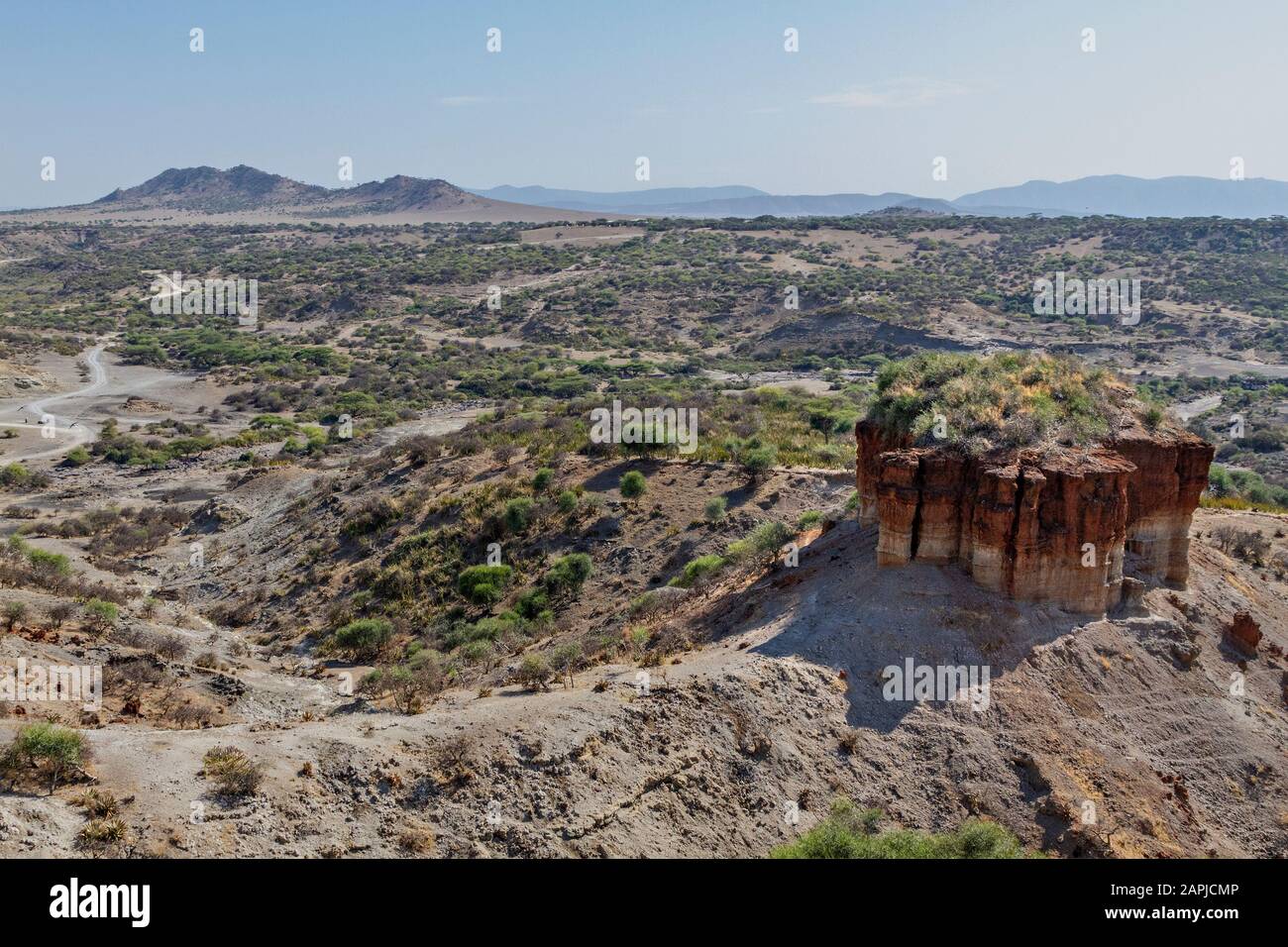 View over the Olduvai Gorge in Tanzania Stock Photo - Alamy