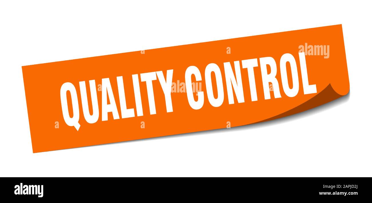 quality control sticker. quality control square sign. quality control ...