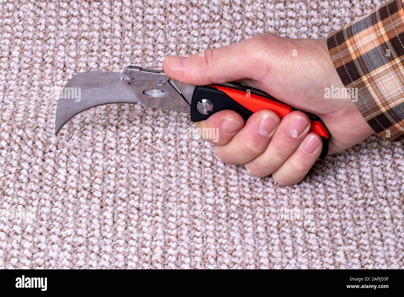 Carpet fitting hi-res stock photography and images - Alamy